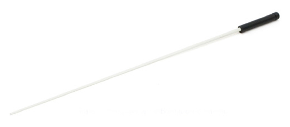 Baton White Wooden Shaft with rubber tapered handle